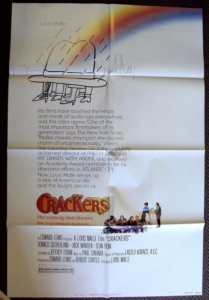 CRACKERS Original 1-SHEET Poster DONALD SUTHERLAND Jack Warden SEAN ...