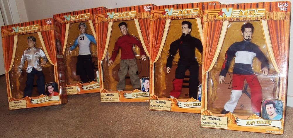 NSYNC Collectible MARIONETTE Set Justin Timberlake N SYNC JC Chasez ...