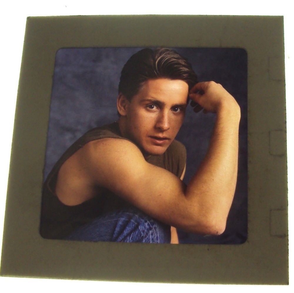 EMILIO ESTEVEZ ORIGINAL Color Photo TRANSPRENCY Muscle Teenage Boy ...