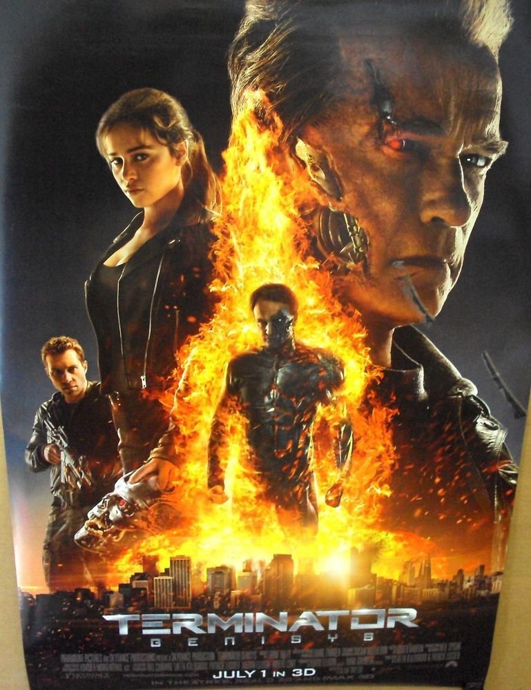 TERMINATOR Cyborg ARNOLD SCHWARZENEGGER Movie POSTER Emilia Clarke ...