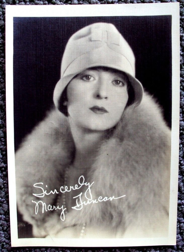 MARY DUNCAN Photo MAX FACTOR Studios HOLLYWOOD 1920's Facsimile ...