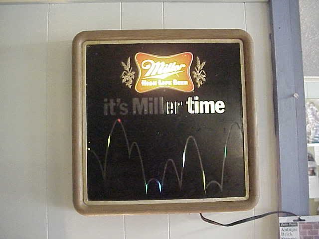 Old Miller Beer Motion Sign