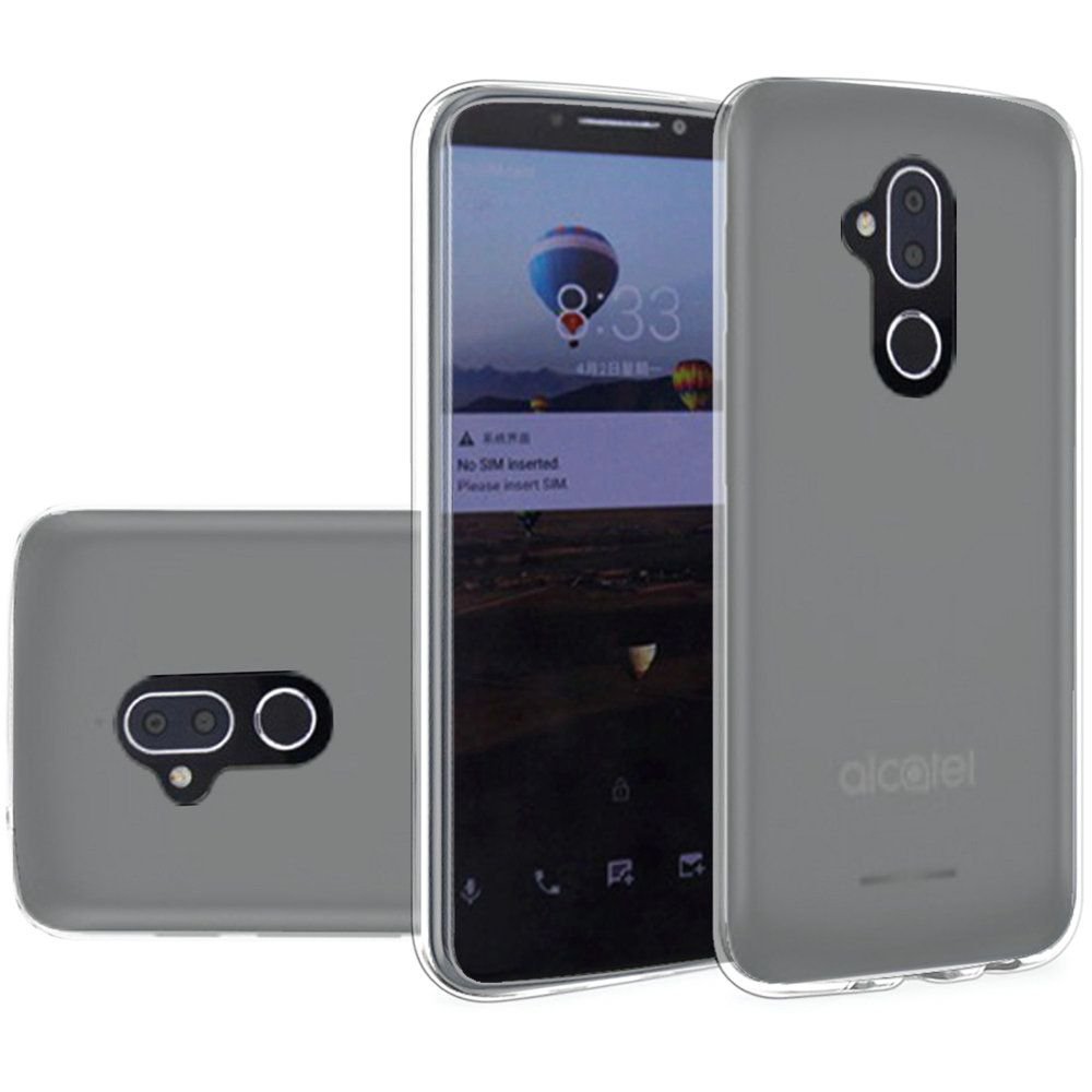 Alcatel 7 Folio Phone Case Crystal Clear TPU - Clear