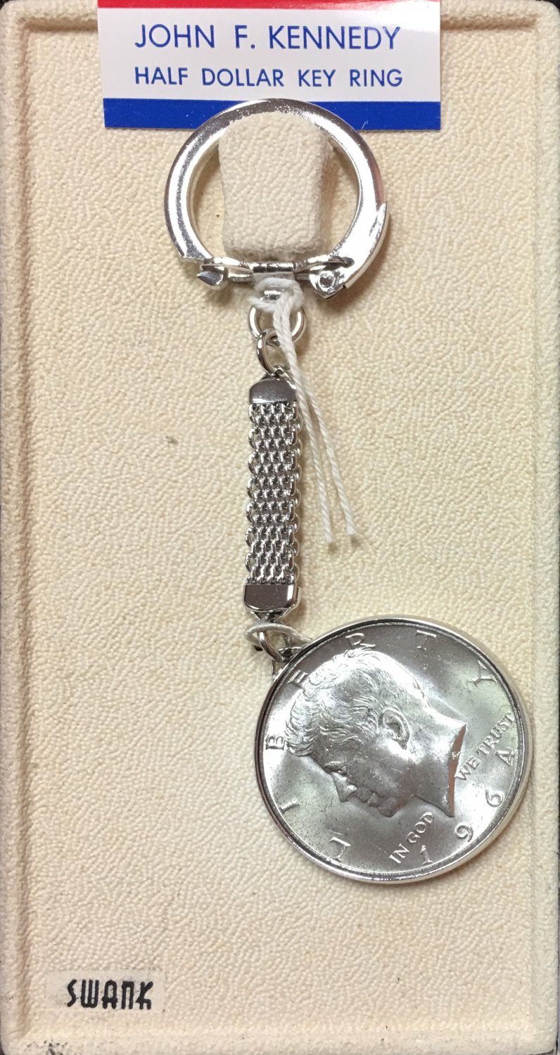 50% OFF - Key Chain 1964 John F. Kennedy Half Dollar, Key Ring by Swank ...
