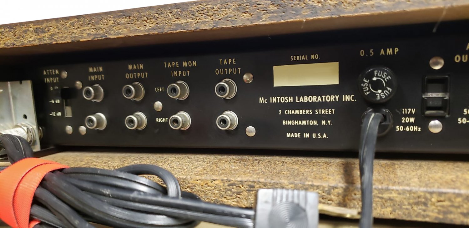 Vintage Original McIntosh MQ-101 Environmental Equalizer - MQ-101 ...