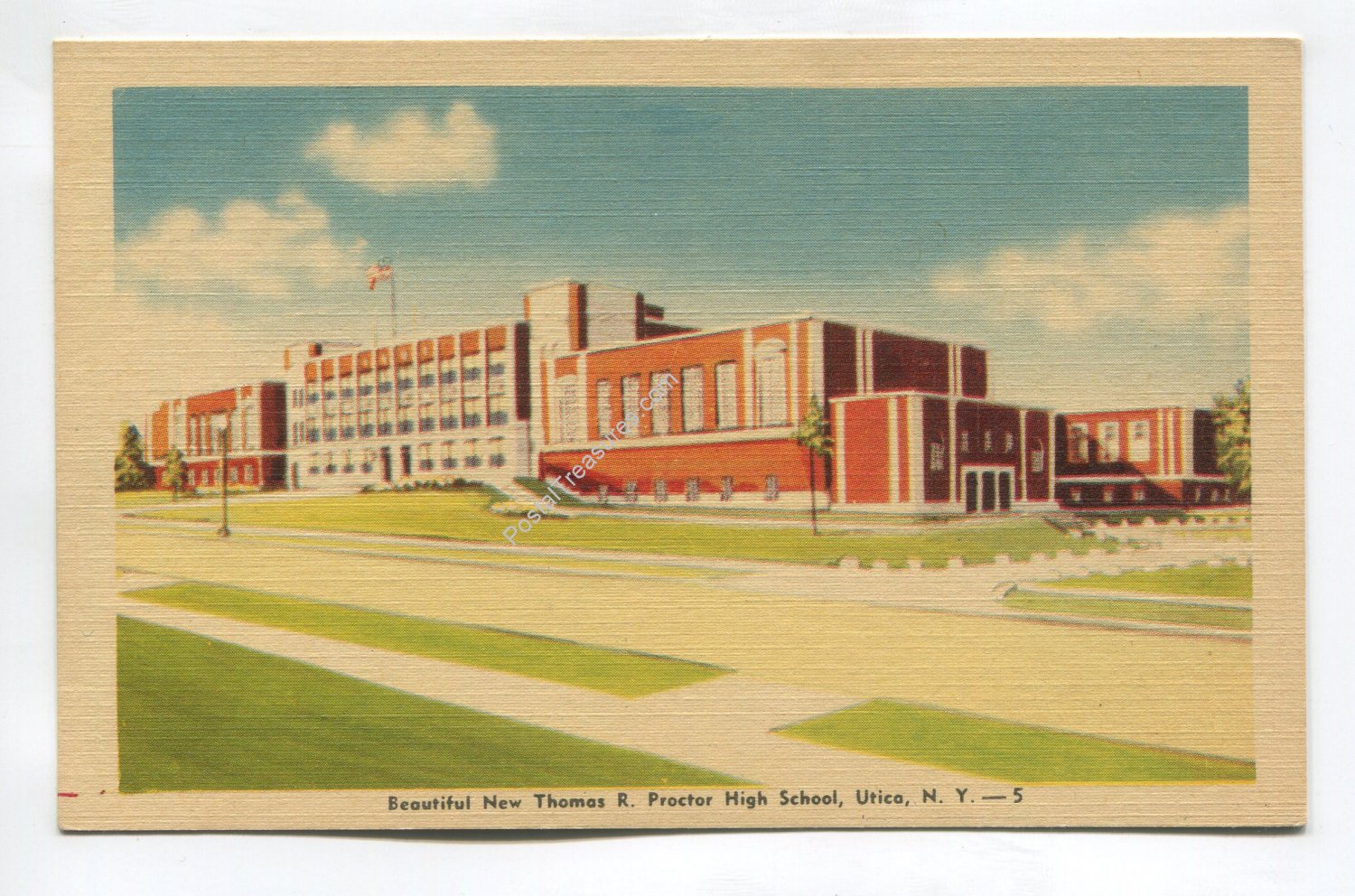 New Thomas R Proctor High School Utica New York Postcard