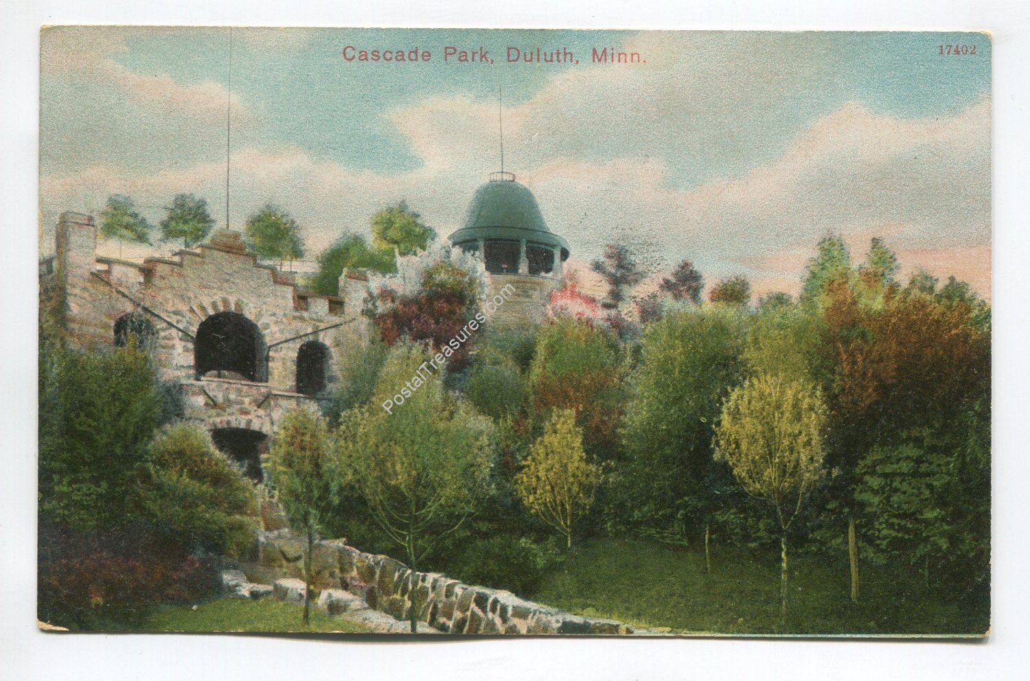 Cascade Park Duluth Minnesota Postcard