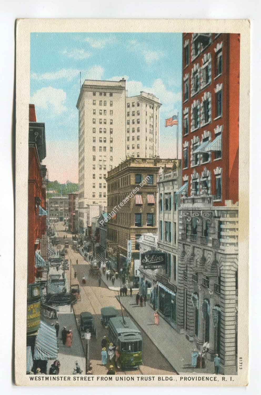 Westminster Street from Union Trust Building Providence Rhode Island ...