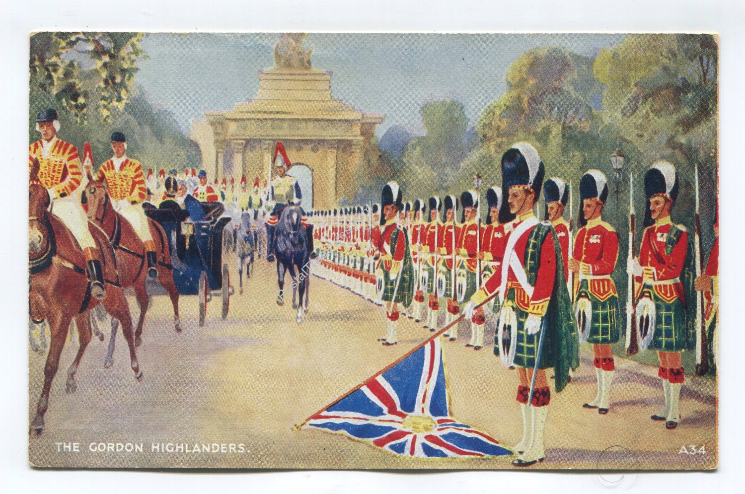 Gordon Highlanders Postcard