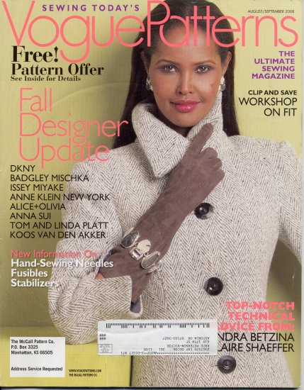 2008 Vogue Patterns Magazine Sewing Today