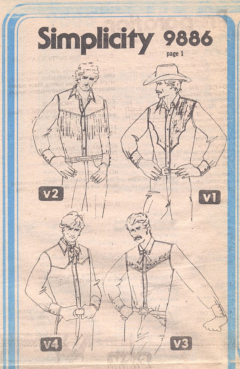 SOLD -- Simplicity 9886 Sewing Pattern