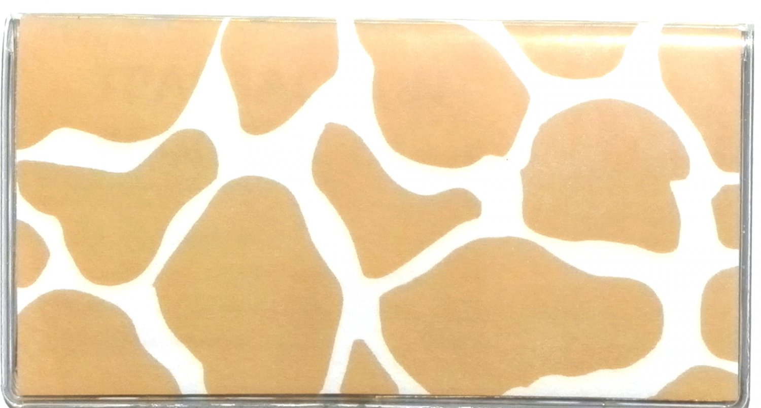 giraffe patterned Checkbook Cover w/ Transaction Register cr251