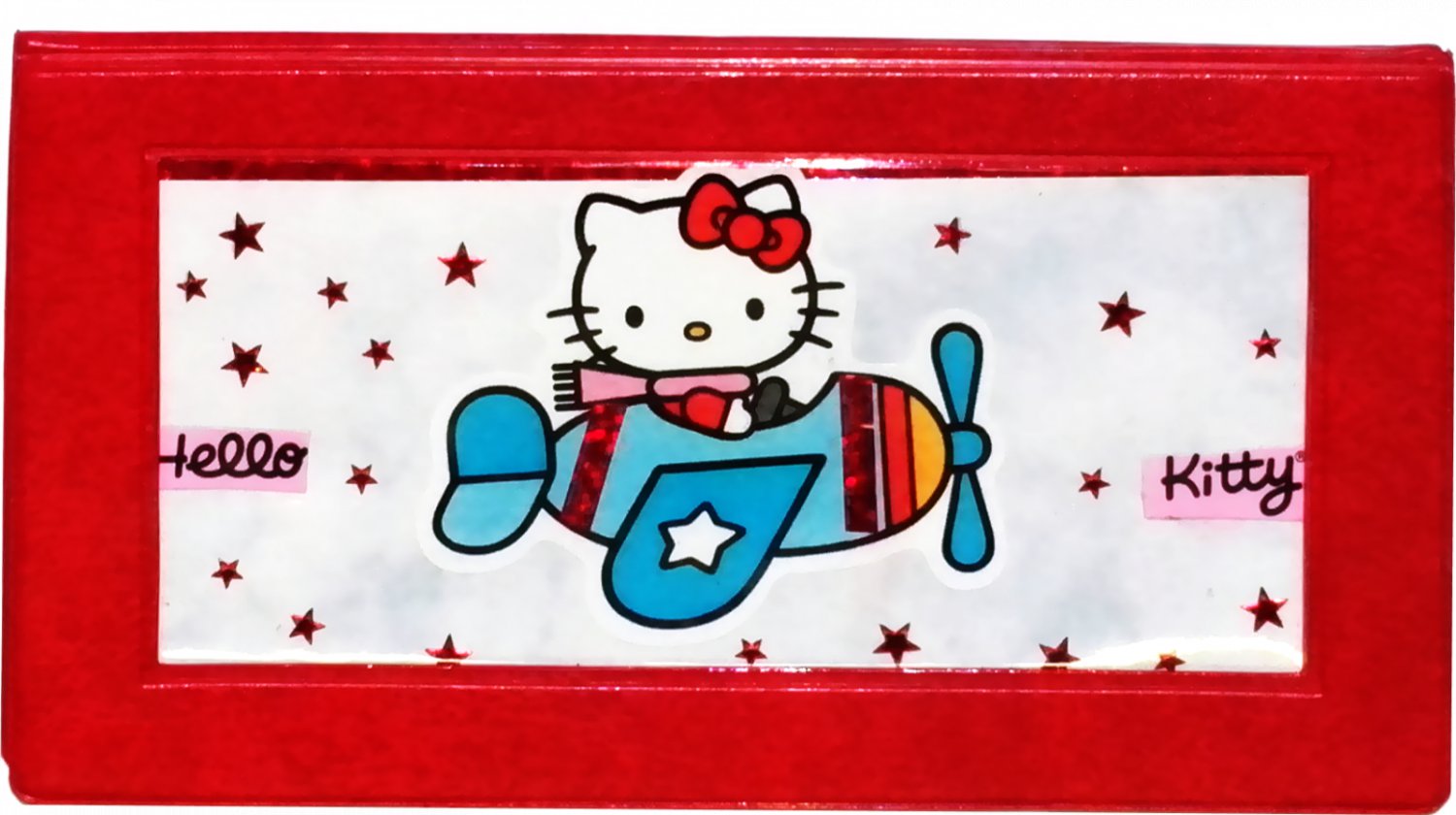Hello Kitty airplane Red Border Checkbook Cover w/ Transaction Register ...