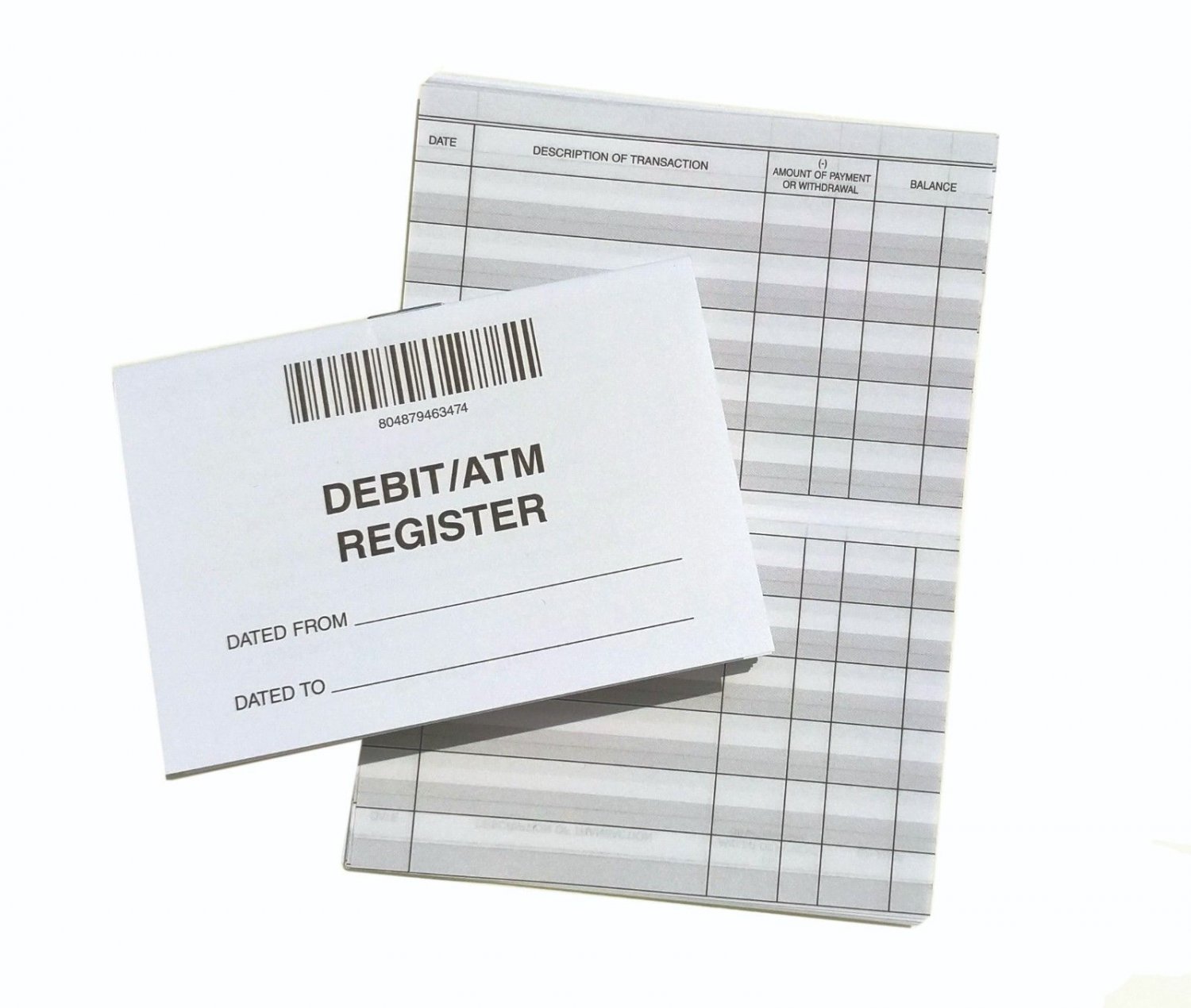 Pink embossed flower Debit Card Holder w/ Debit Register & Photo Insert DR1