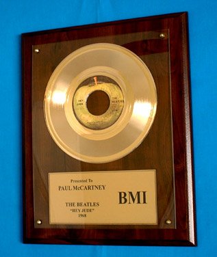 PAUL McCARTNEY - THE BEATLES GOLD RECORD AWARD