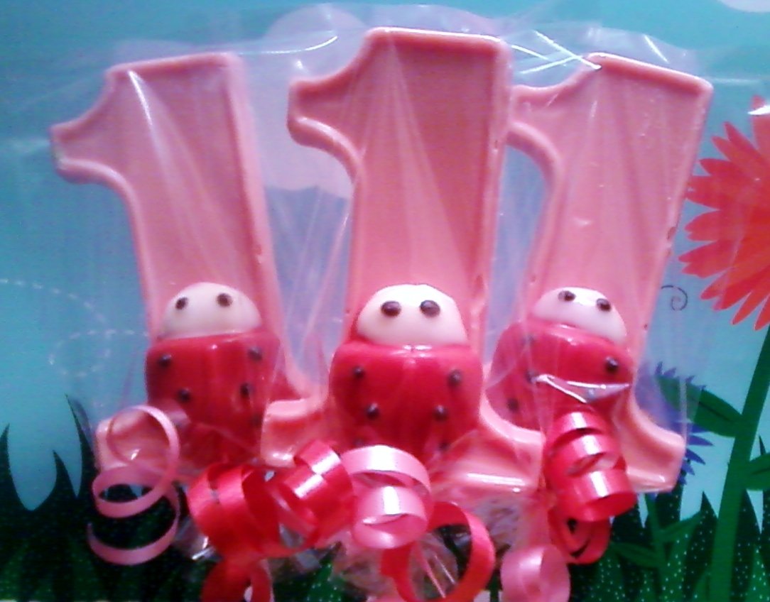 Oh SO Sweet lady bug lollipops