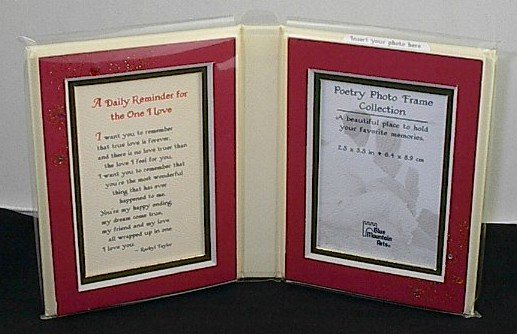 Blue Mountain Arts Poetry Message Photo Frame '..For the One I Love'