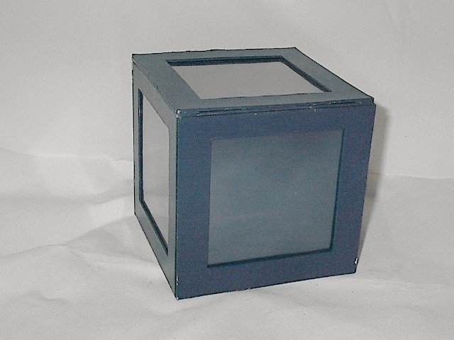 Navy Blue Square 5 Picture Photo Cube and Storage Box