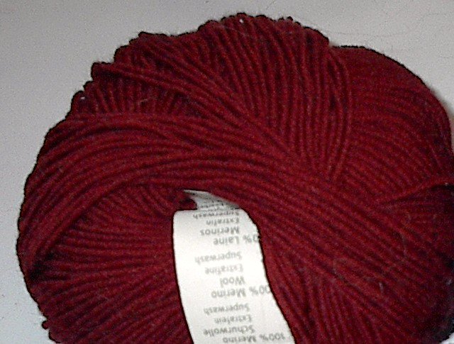 GGH Muench Merino Soft Superwash Wool Yarn 39 red, burgundy Loom Knit ...