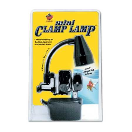 MINI CLAMP LAMP FIXTURE WITH 5 WATT HALOGEN BULB