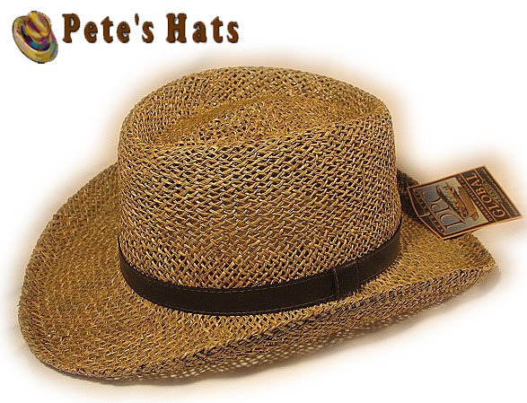 Mens Dorfman Pacific Straw Gambler Hat (Large/Xlarge) Mens Dorfman Pacific Straw Gambler Hat (Large/Xlarge)