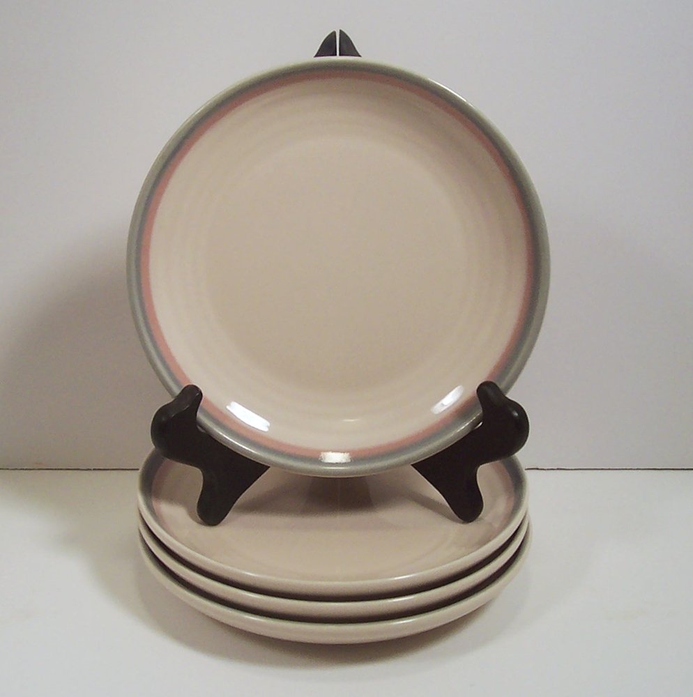Pfaltzgraff Aura Pink Set of 4 Salad Plates USA