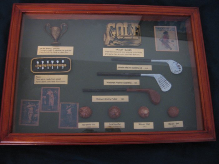 Golf History Shadow Box