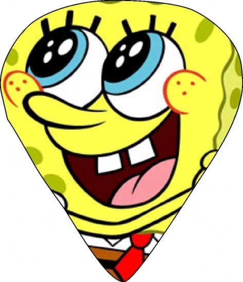 Guitar pick Spongebob