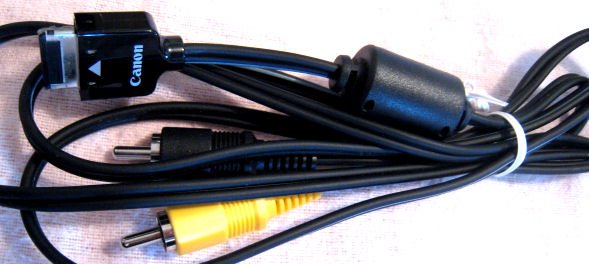 CANON OEM ORIGINAL AV CABLE TV CAMERA DIGITAL CAMERA ACCESSORIES ELPH ...