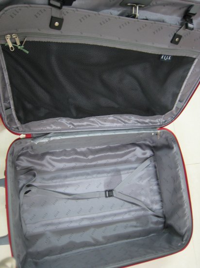 AUTHENTIC RED ELLE PARIS LUGGAGE OVERSIZE ACCESSORY WOMEN'S TRAVEL