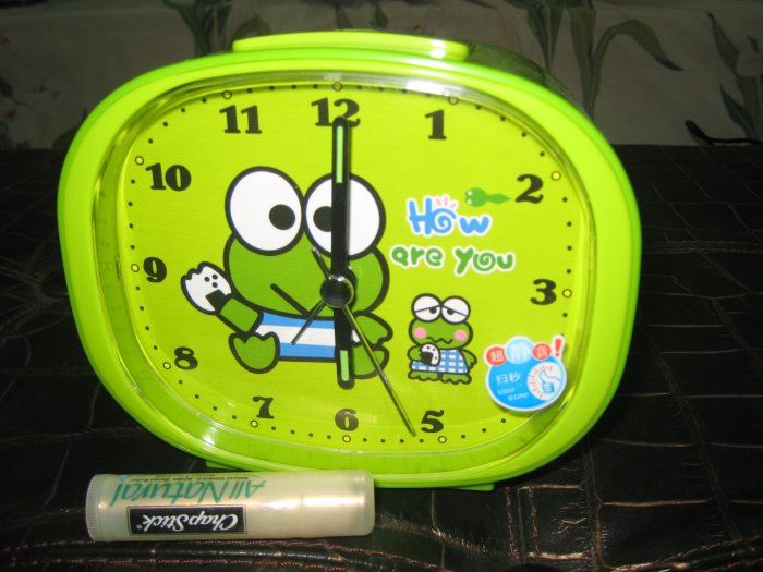 GREEN FROG KEROPPI hello kitty ALARM CLOCK NIGHT LIGHT GIFT KIDS ROOM ...