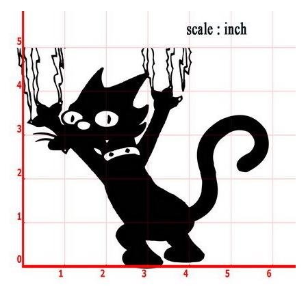 the simpsons cat car decal sticker window house accessory gift fun ...