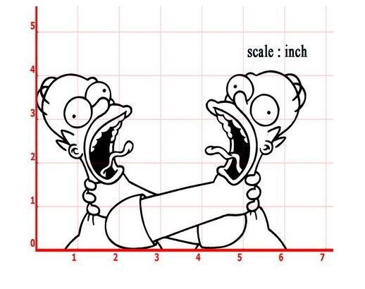 HOMER SIMPSON STRANGLING FUNNY decal sticker window house accessory ...