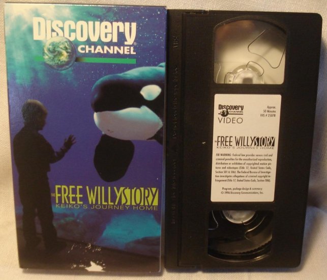Discovery Channel The Free Willy Story VHS