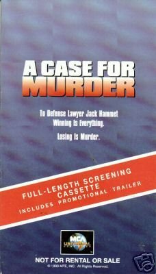 A Case for Murder (1993, VHS) SCREENER W/TRAILER #1879