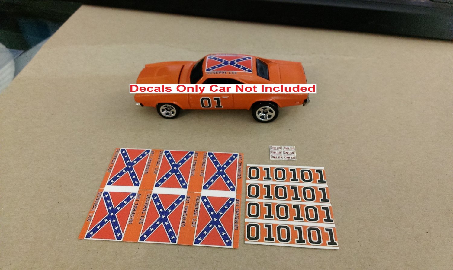 Hot Wheels Matchbox General Lee 6 Sets Waterslide Decals 1/64 Dukes Of ...