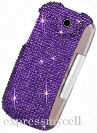 New BLING BLING Case Cover for PANTECH IMPACT P7000 ~ DIAMOND PURPLE