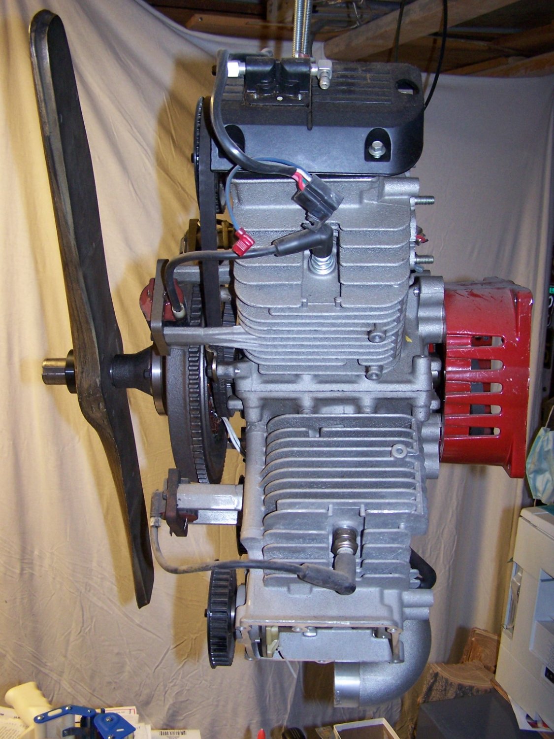 Radial 4-Cylinder Aircraft Engine Display "Paperweight" Using Mostly ...