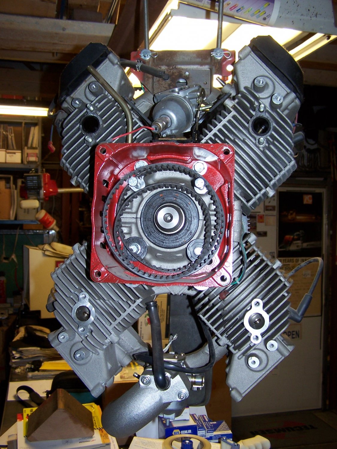 Radial 4-Cylinder Aircraft Engine Display "Paperweight" Using Mostly ...