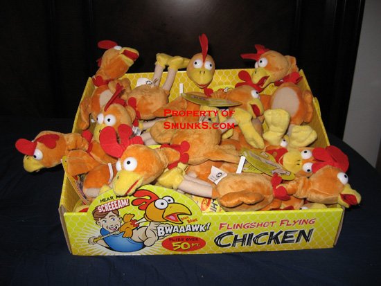 Screaming Slingshot Flying Chicken Toy Rooster $2.99