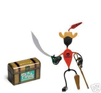Peg Pirate Bender Action Figure Benders Magnet Toy NEW