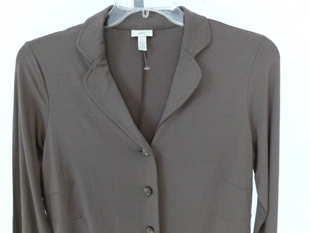 NEW J. JILL 3X Knit Wearever L/S Rayon/Spandex Cardigan Brown