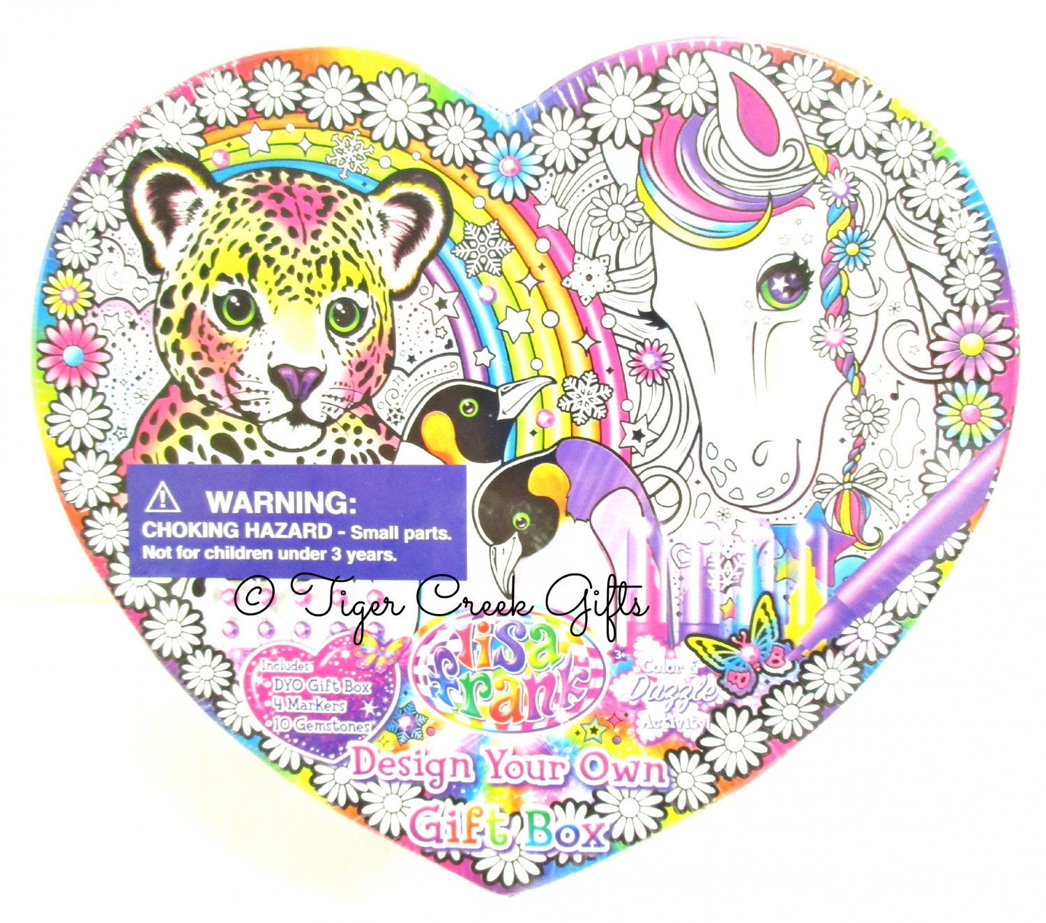 Lisa Frank RARE Heart Box Design Your Own Craft Kit Majesty Horse ...