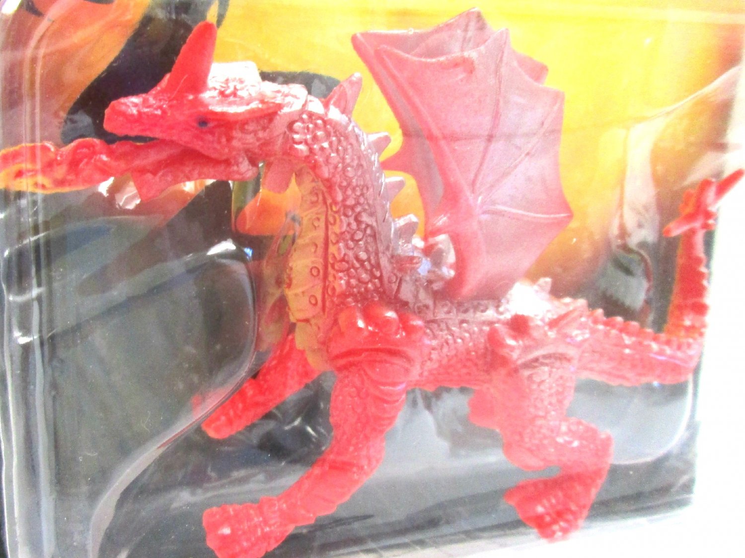 Red Fire Breathing Horned Dragon Winged Collectible Action Figure ...