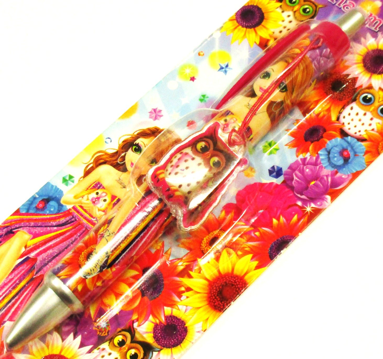 Lisa Frank Owl & Sunflower Daisy Bunny Rabbit Girl Dangle Charm ...