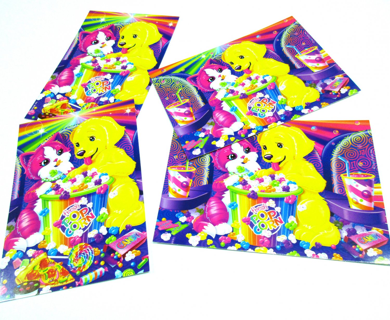 Lisa Frank Jewelry Stationery Chest Glittery Box Rainbow Matinee Puppy ...