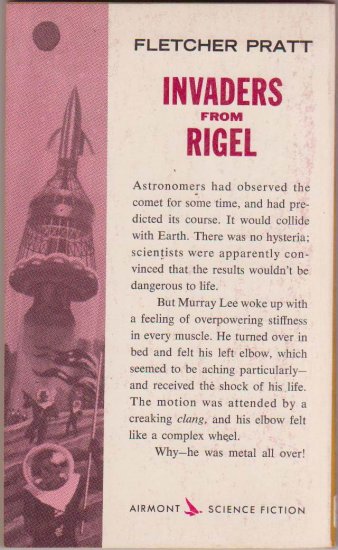 Invaders From Rigel, Pratt, Vintage Paperback Book, Airmont #SF4 ...
