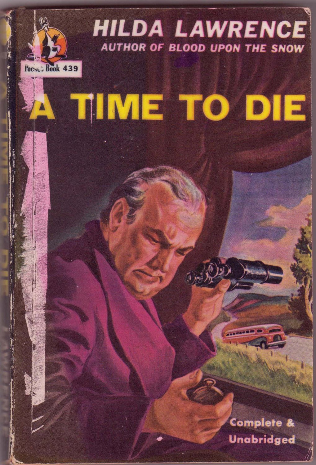 A Time To Die, Hilda Lawrence, Vintage Paperback, Pocket Books #439 ...