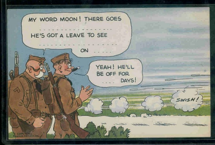 1942 - Moon Mullins WWII Postcard - Unused