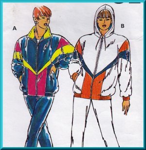 Retro 90s Wind Suits Women's Sportswear All Sizes Uncut Kwik Sew 2181 ...